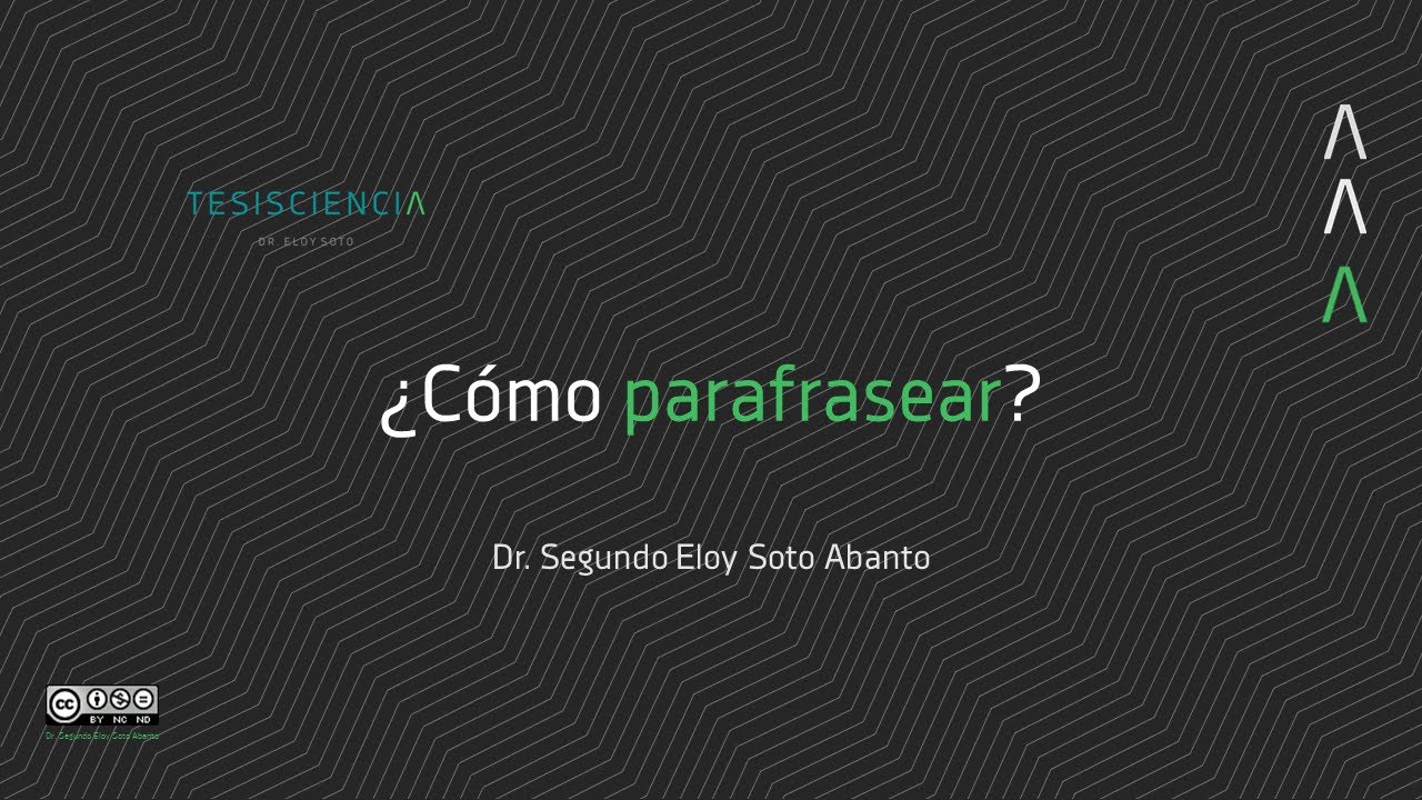 ¿Qué es parafrasear un texto? – Jaime Rodríguez Calderón